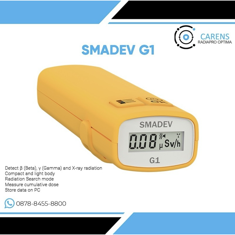 Jual Personal Dosimeter Pendose Digital SMADEV G1 Deteksi Gamma X-Ray ...