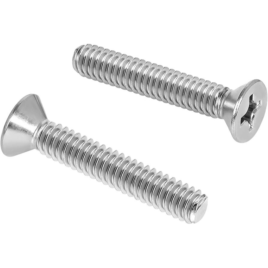 Jual Baut JF Flat Head M5x45 Kepala Obeng + Rata Stainless SS304 M5 45MM 4.5 CM | Shopee Indonesia