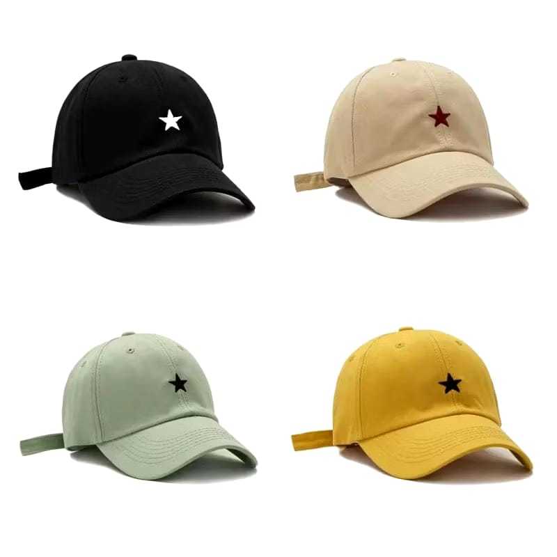 Jual Topi Baseball Premium Logo BINTANG Fashion Wanita Pria STAR ...