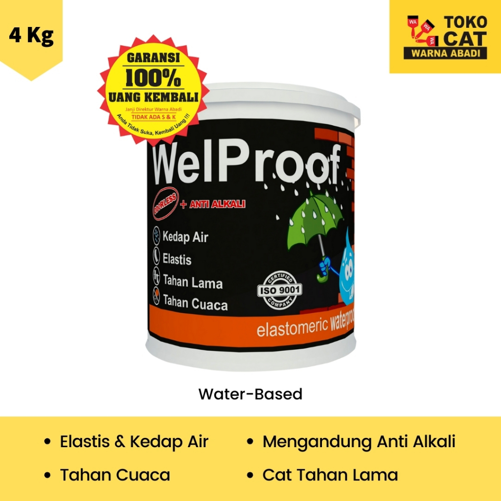 Jual Pesanan Cat Welproof Transparant 4 Pail (Galon Hitung Pail ...