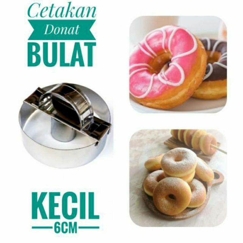 Jual Cetakan Donat Bulat Stainless Ukuran KECIL | Shopee Indonesia