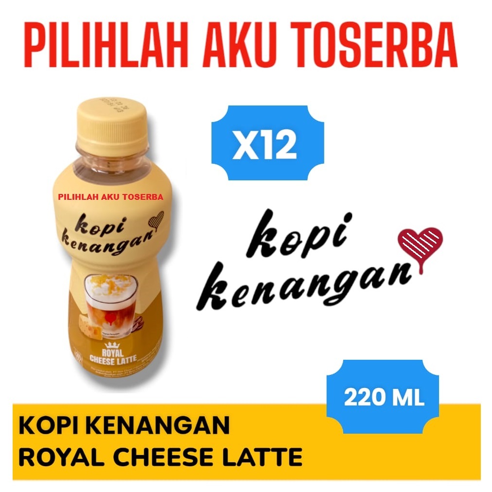 Jual KOPI KENANGAN ROYAL CHEESE LATTE 220 ml - ( HARGA 12 Botol ...