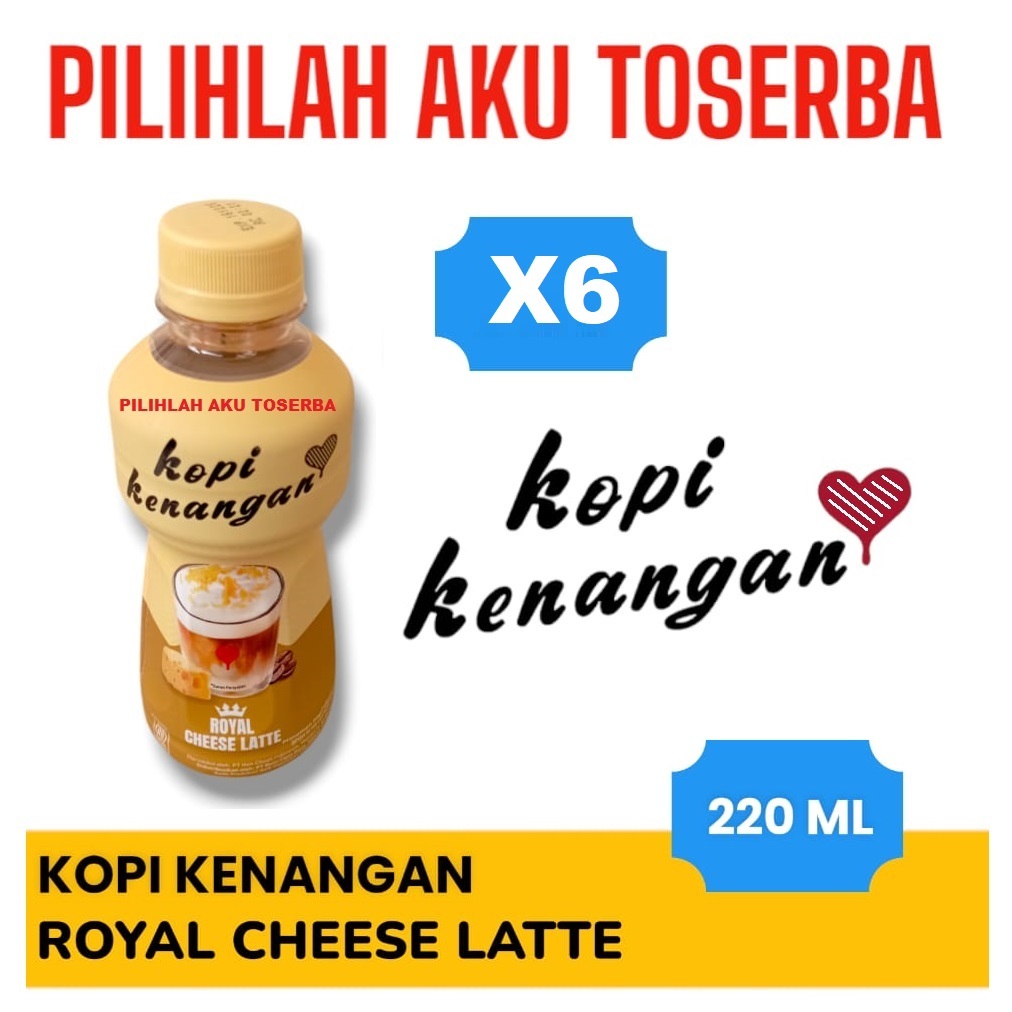 Jual KOPI KENANGAN ROYAL CHEESE LATTE 220 ml - ( HARGA 6 Botol ) | Shopee Indonesia