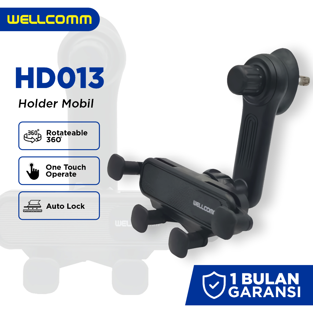 Jual Wellcomm Holder Hp Mobil Anti Slip Adjustable Plug & Play HD013 | Shopee Indonesia