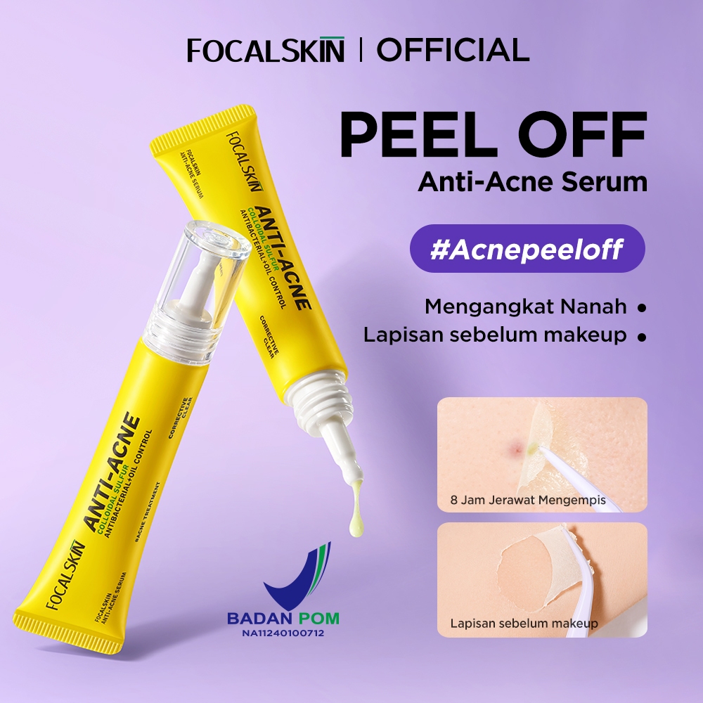 Jual FOCALSKIN Anti-Acne Serum Peel Off Acne Invisible Controls Oil ...