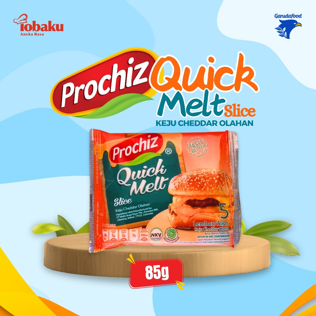 Jual Keju PROCHIZ Quick Melt Slice Cheese Cheddar 5S - Keju Cheddar ...