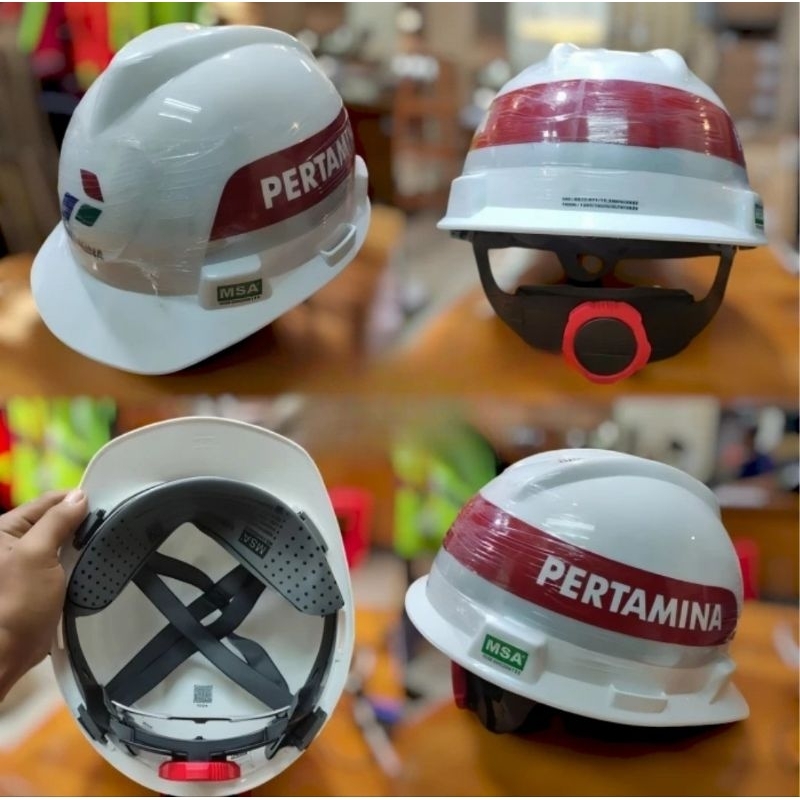Jual Helm Safety Pertamina Safety Helmet MSA Vgard Lokal Pertamina ...