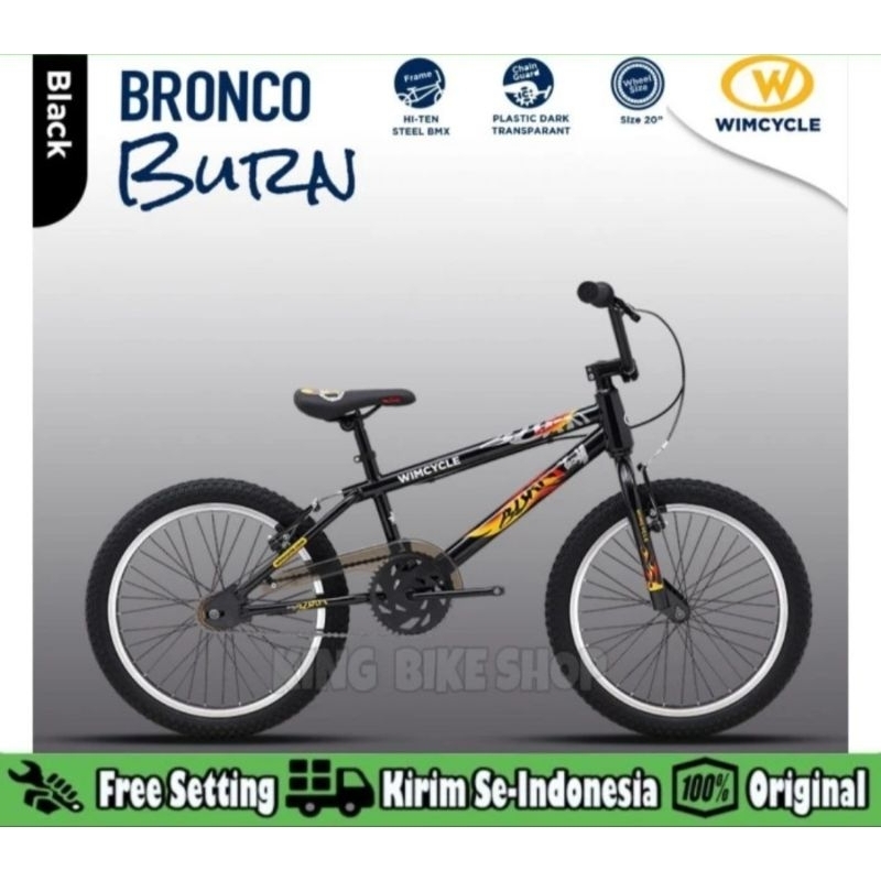 Jual Sepeda BMX Wimcycle BRONCO 20Inch | Shopee Indonesia