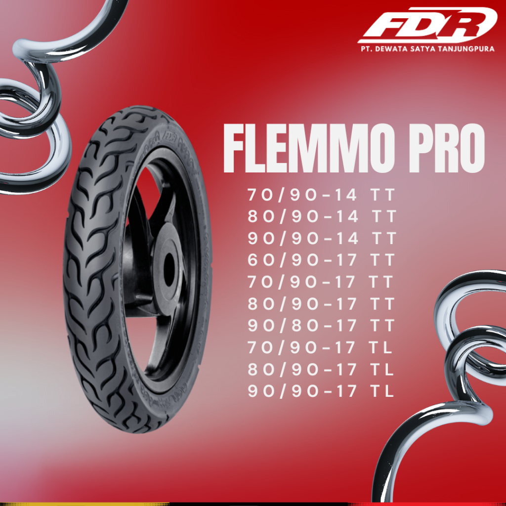 Jual FDR TT FLEMMO PRO RING 14 & RING 17 Ban Motor Tube Type / Non ...