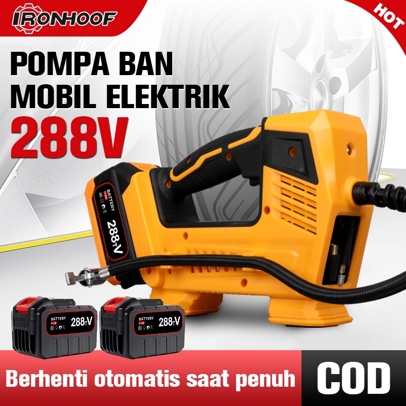 Jual IRONHOOF Baterai Lithium Pompa Ban Mobil Truk Motor Elektrik Cek ...