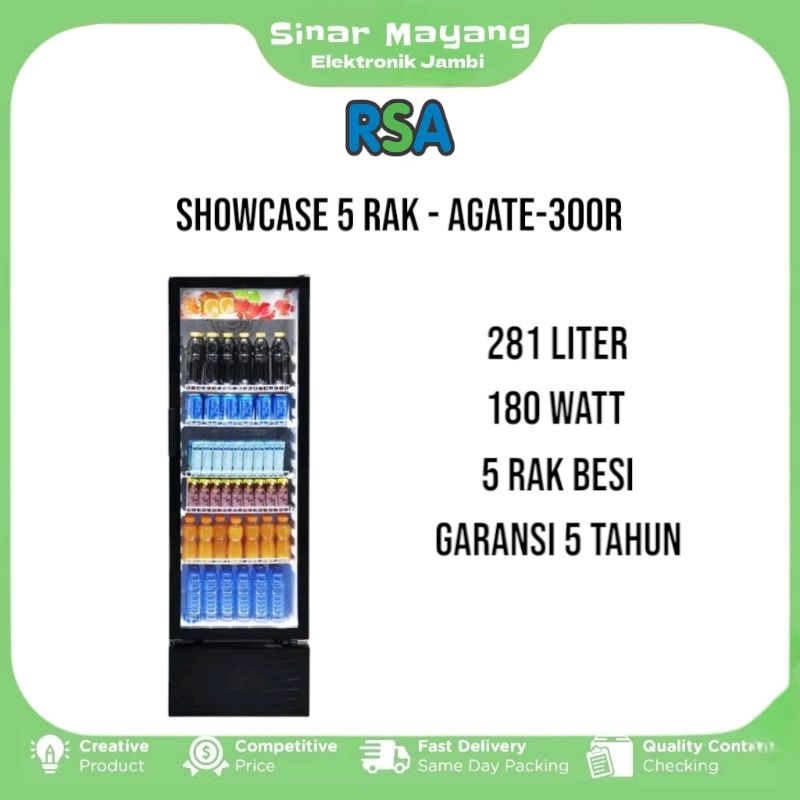 Jual Showcase RSA AGATE-300/ Showcase 5 Rak RSA/ Garansi Resmi RSA ...