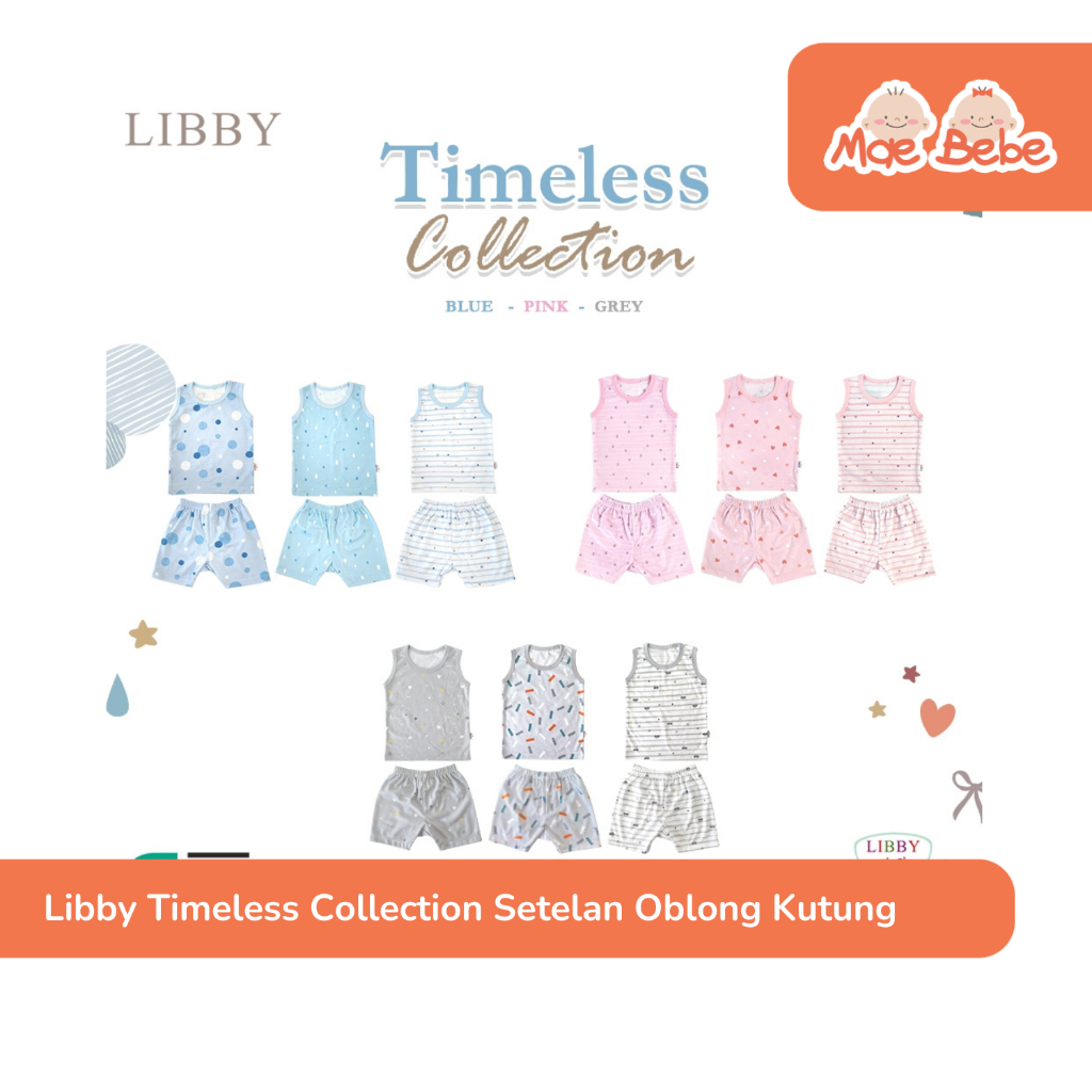 Jual Libby Timeless Collection Setelan Oblong Kutung Singlet Anak Motif Unisex 3 Bulan - 5 Tahun ...