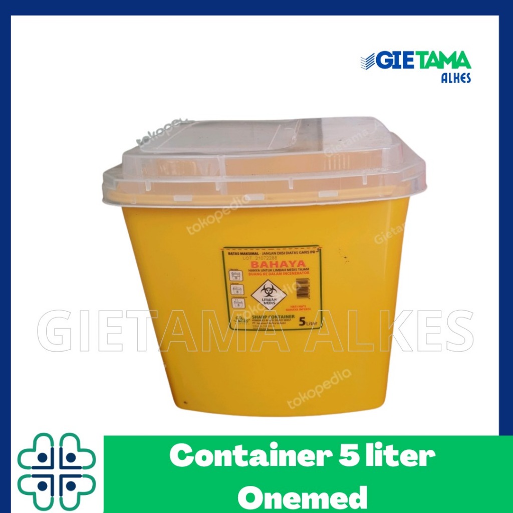 Jual Tempat sampah jarum/ Stera Container Box/ Sharp Container 5 liter ...