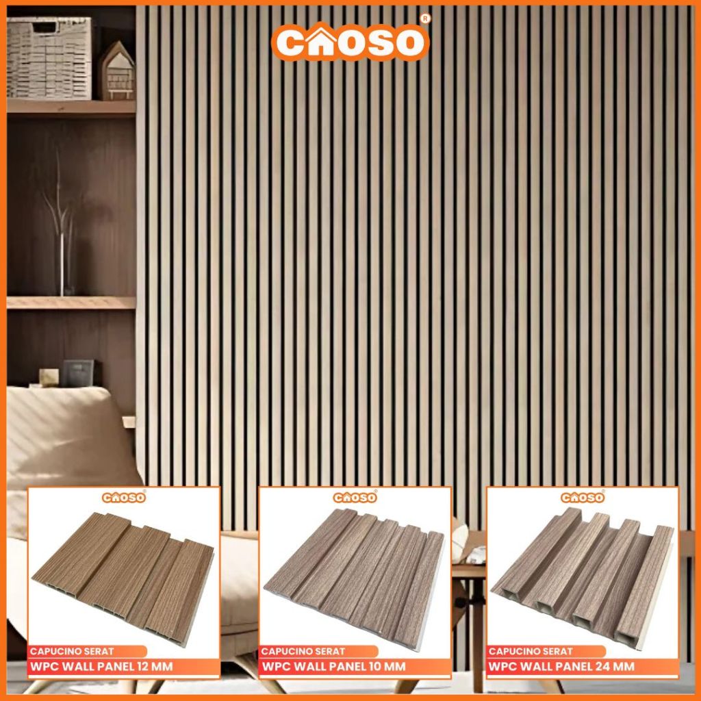 Jual Wpc Wall Panel Capucino Serat 3 Meter 300cm | Wallpanel Pvc ...