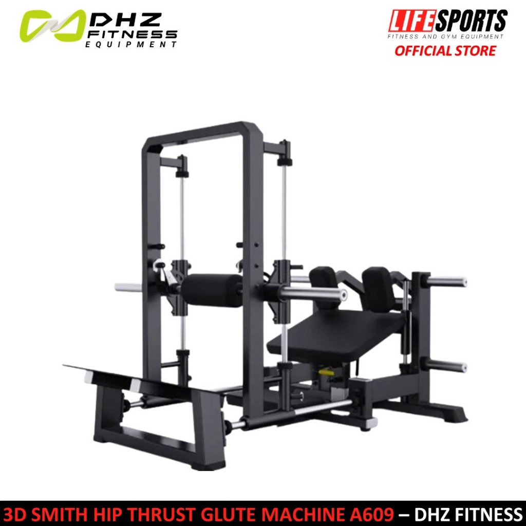 Jual LIFESPORTS - New Alat Olahraga Fitness Gym 3D Smith Machine Hip Thrust Machine Plate Loaded ...