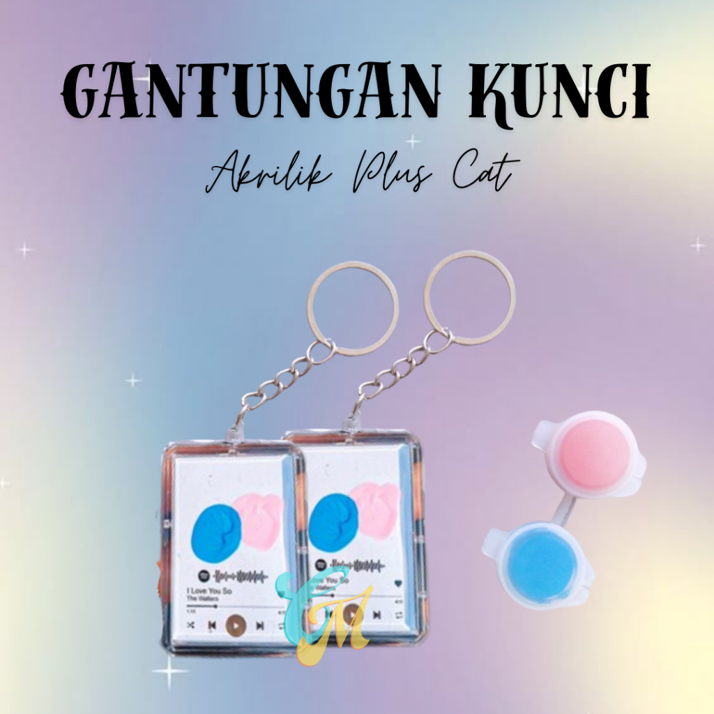 Jual [2PCS] Gantungan Kunci Sidik Jari / Gantungan Kunci Free Cat ...