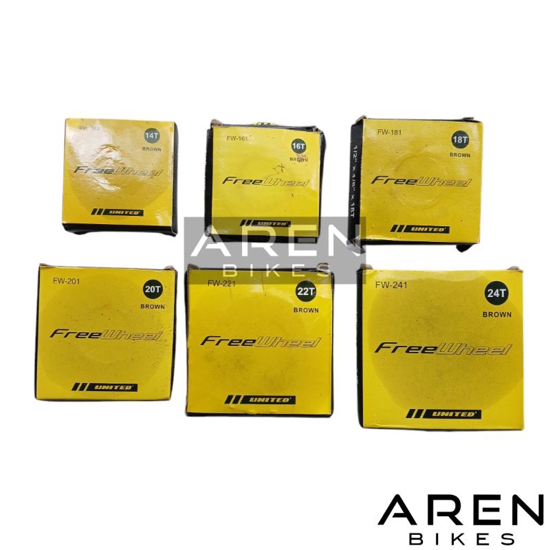 Jual FREEWHEEL SEPEDA 14T 16T 18T 20T 22T 24T UNITED 24 T KRIWIL GIR ...