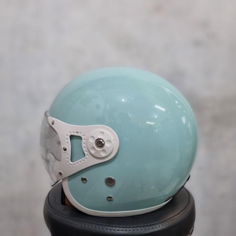 Jual HRV HIJAB HELM PILOT CLASSIC KACA SETENGAH MODEL PESAWAT | Shopee ...