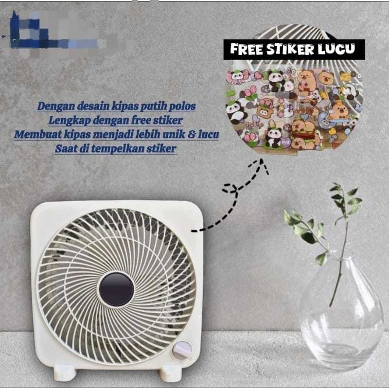 Jual Kipas Angin Meja Box Fan DNA Kipas Angin Kotak 9 Inch / Box Fan 9 ...
