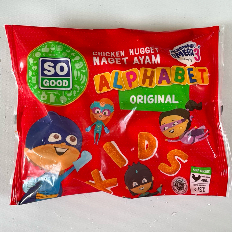 Jual So Good Chicken Nuget Ayam Alphabet Original 400 gram | Shopee ...