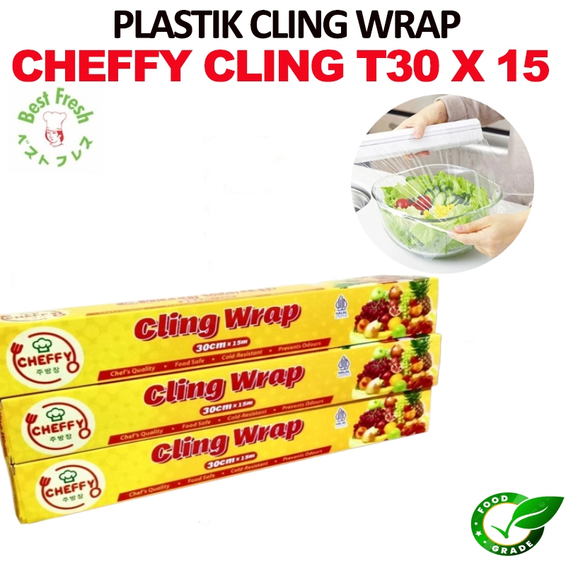 Jual Plastik Wrapping Cling | PLASTIC WRAP 30 Cmx15 M / PLASTIK MAKANAN ...