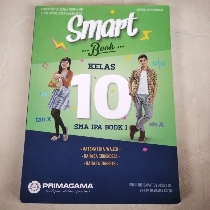 Jual Smart Book SMA IPA Book 1 Untuk Kelas 10/X ( Ori ) #Primagama ...