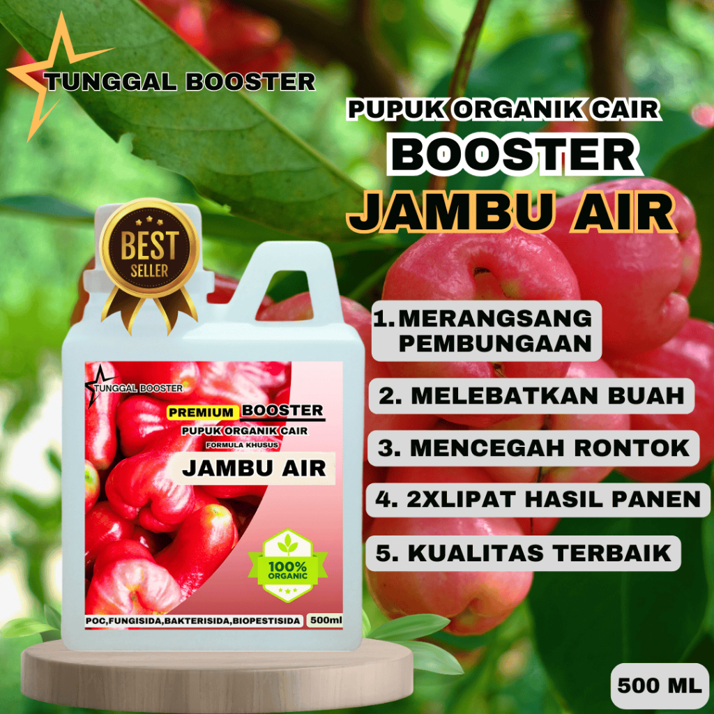 Jual Pupuk Organik Cair Tanaman Jambu Air,Booster Perangsang dan Pelebat Buah Jambu Kemasan ...