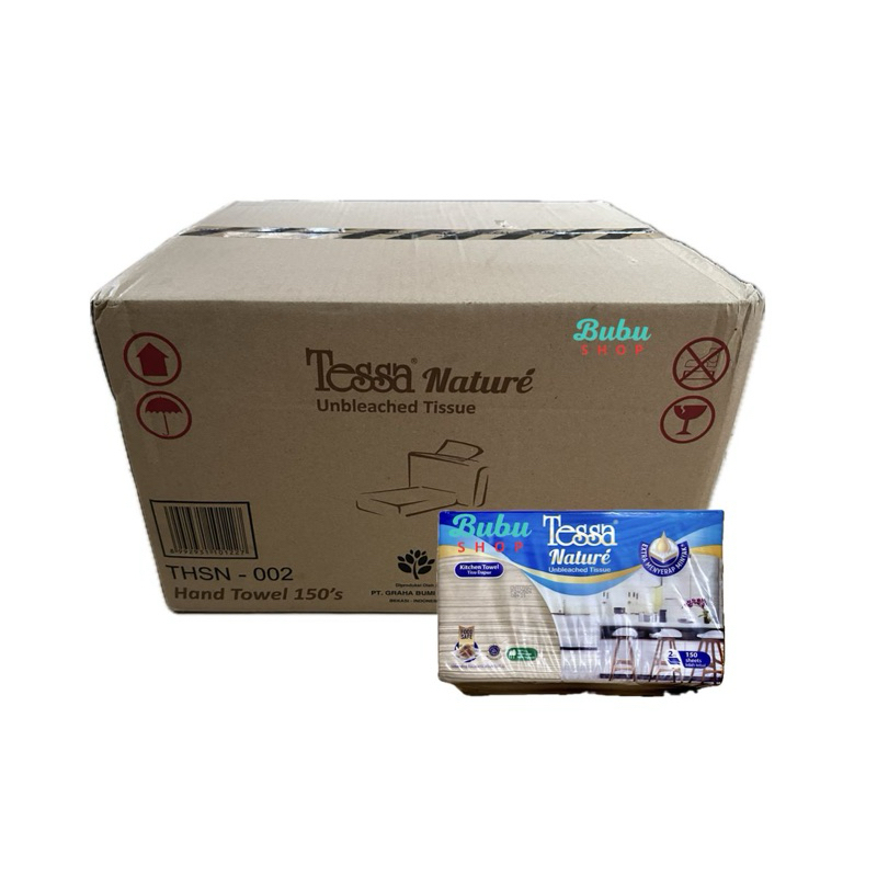 Jual ( 1 Dus ) Tissue dapur TESSA handtowel Coklat 150 sheet (1 karton ...