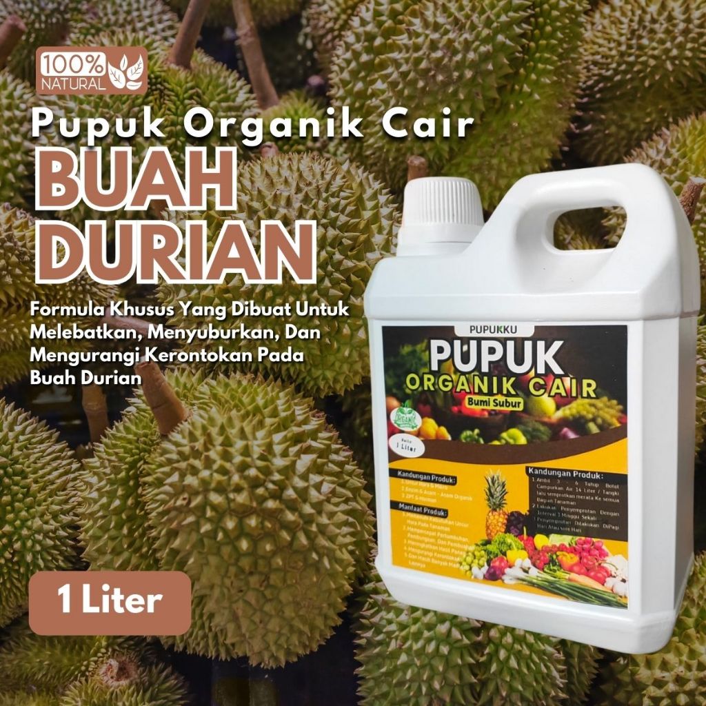 Jual Pupuk Durian Agar Cepat berbuah Lebat Besar dan Tidak Rontok Pupuk Penyubur Pohon Durian ...