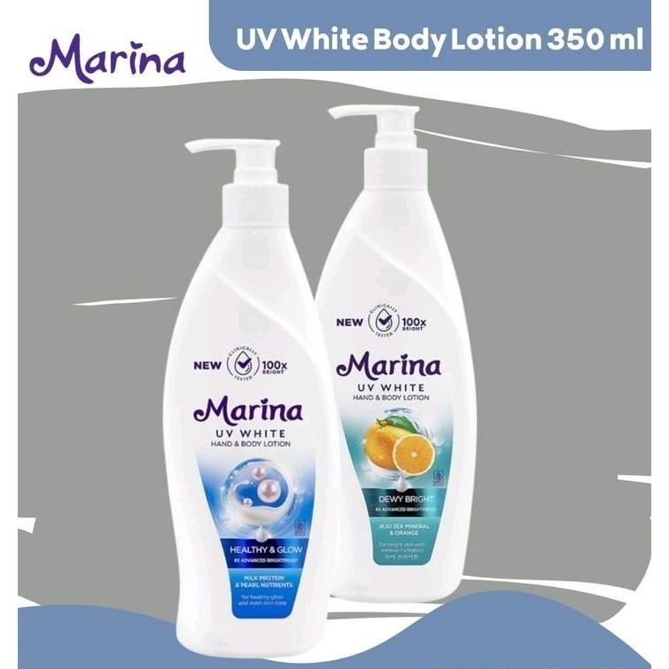 Jual MARINA HBL PUMP 350 ML - LOTION BIRU HEALTHY GLOW DAN HIJAU DEWY ...
