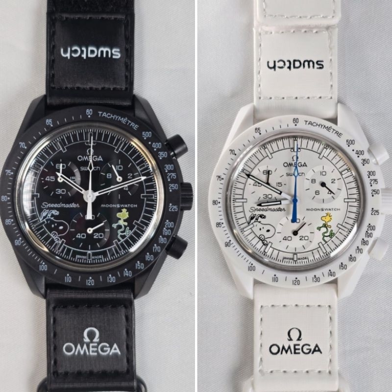 Jual Jam Tangan Pria fashion Space OMG X Swatch Snoopy clone 1:1 ...