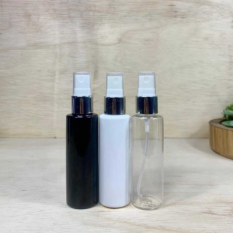 Jual Botol Spray 60ml / Botol Pet 60ml RF - Tutup Spray Silver Neck 18 ...