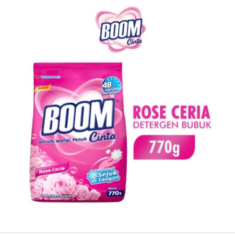Jual BOOM rose ceria,detergent bubuk 770g | Shopee Indonesia