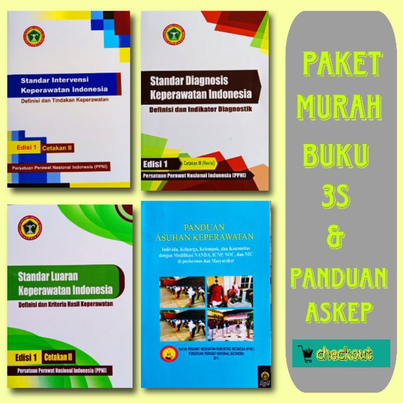 Jual PAKET BUKU KEPERAWATAN 3S ( Siki Slki Sdki ) DAN PANDUAN ASUHAN KEPERAWATAN | Shopee Indonesia