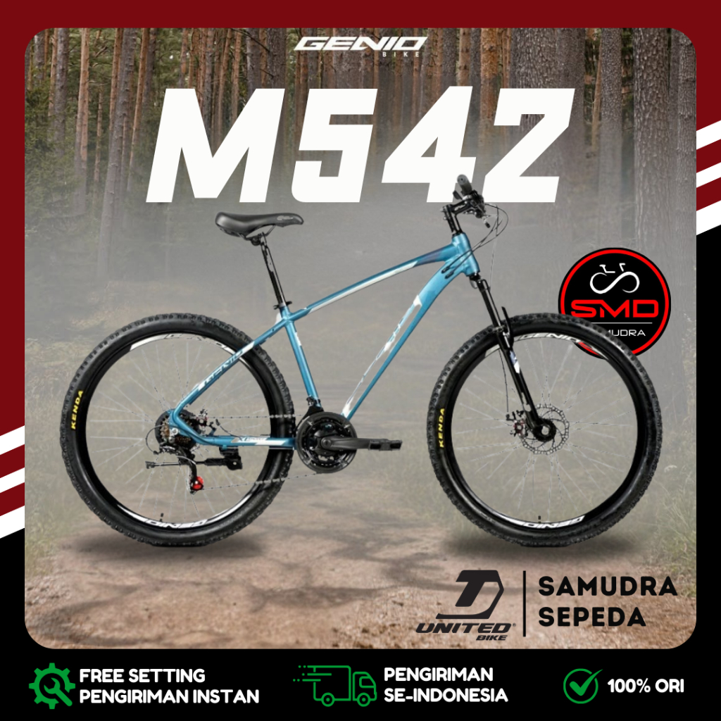 Jual Sepeda Gunung MTB 27.5 United Genio 542 M542 Frame Alloy 8sp Murah BDG | Shopee Indonesia