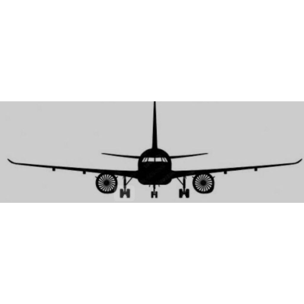 Jual Stiker Cutting Airbus A320 Sticker mobil Siluet Pesawat | Shopee ...