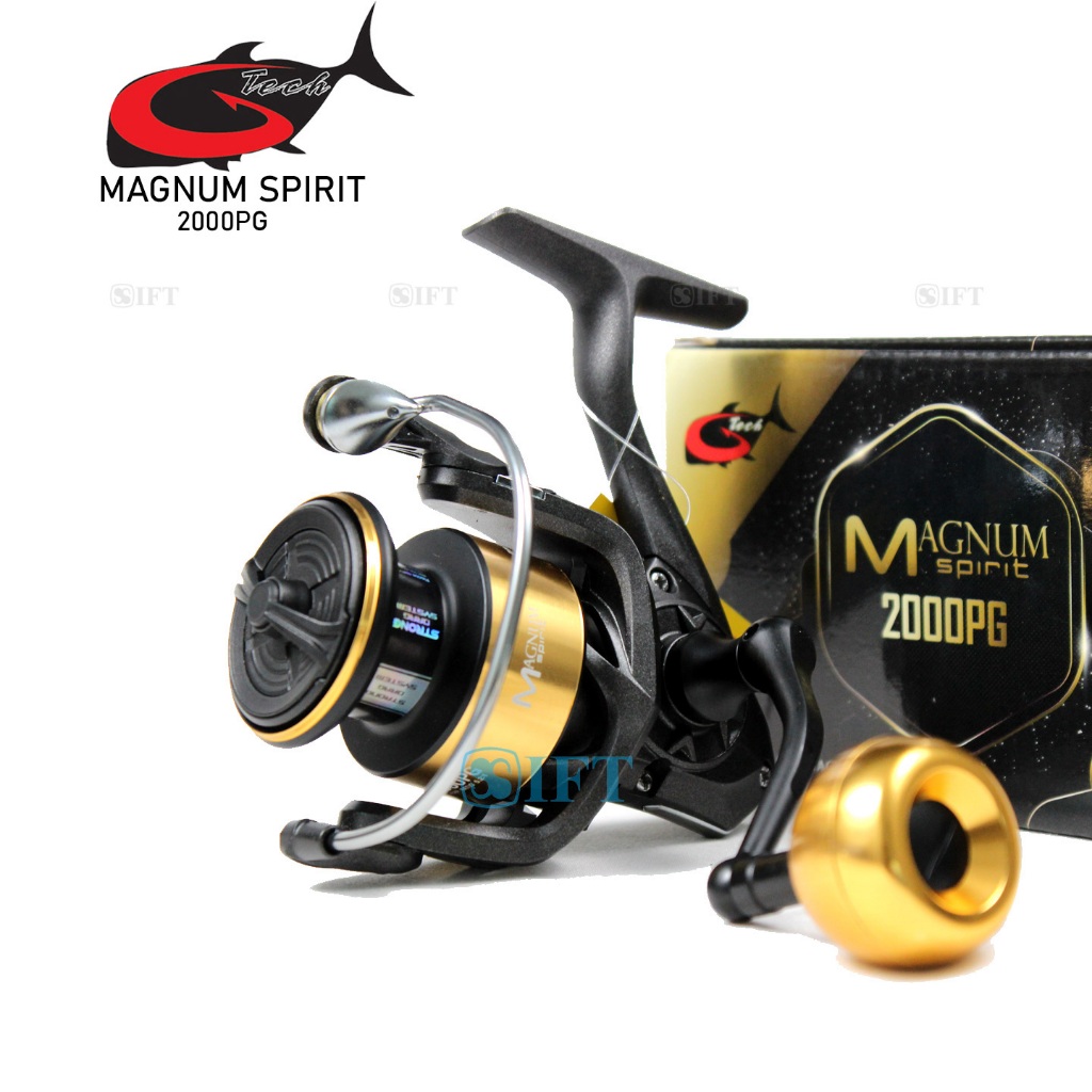Jual Reel G-TECH MAGNUM SPIRIT 2000 3000 4000 PG HG | Power Handle SaltWater | Spinning Sungai ...
