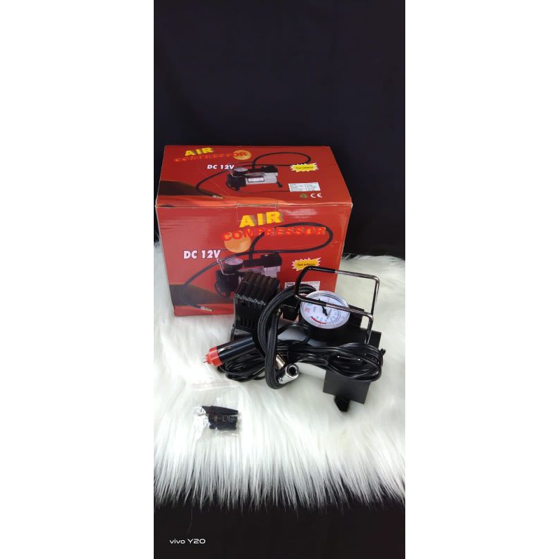 Jual (COD)Pompa Ban Mini Elektrik 100PSI Heavy Duty Air Compressor ...