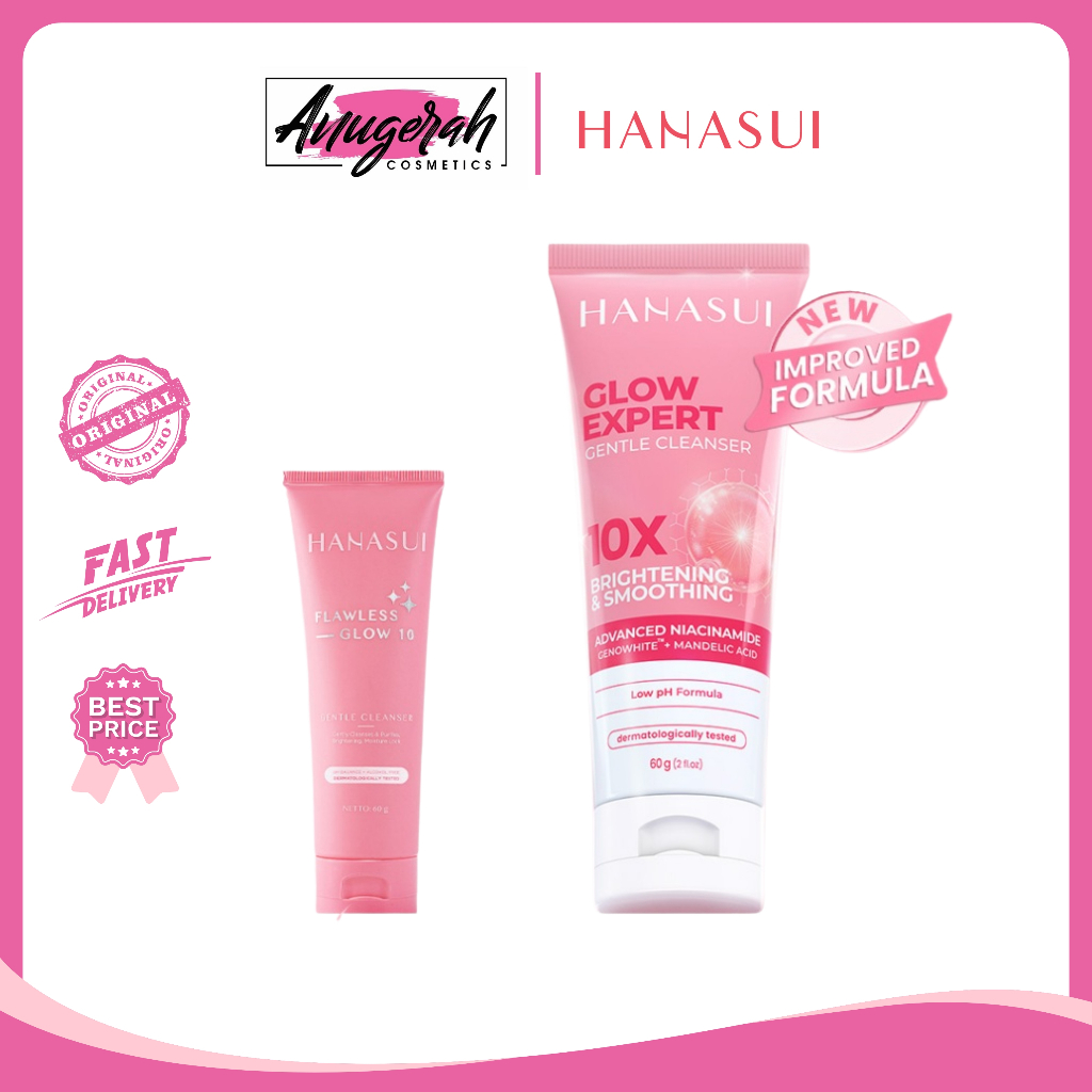 Jual Hanasui Glow Expert Gentle Cleanser 60gr New Improved Formula ...
