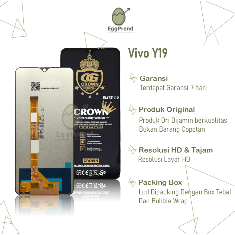 Jual LCD TOUCHSCREEN VIVO Y19 / 1915 / Y5S / VIVO U3 / U20 / V1934A / V1941A / V1941T ORIGINAL ...