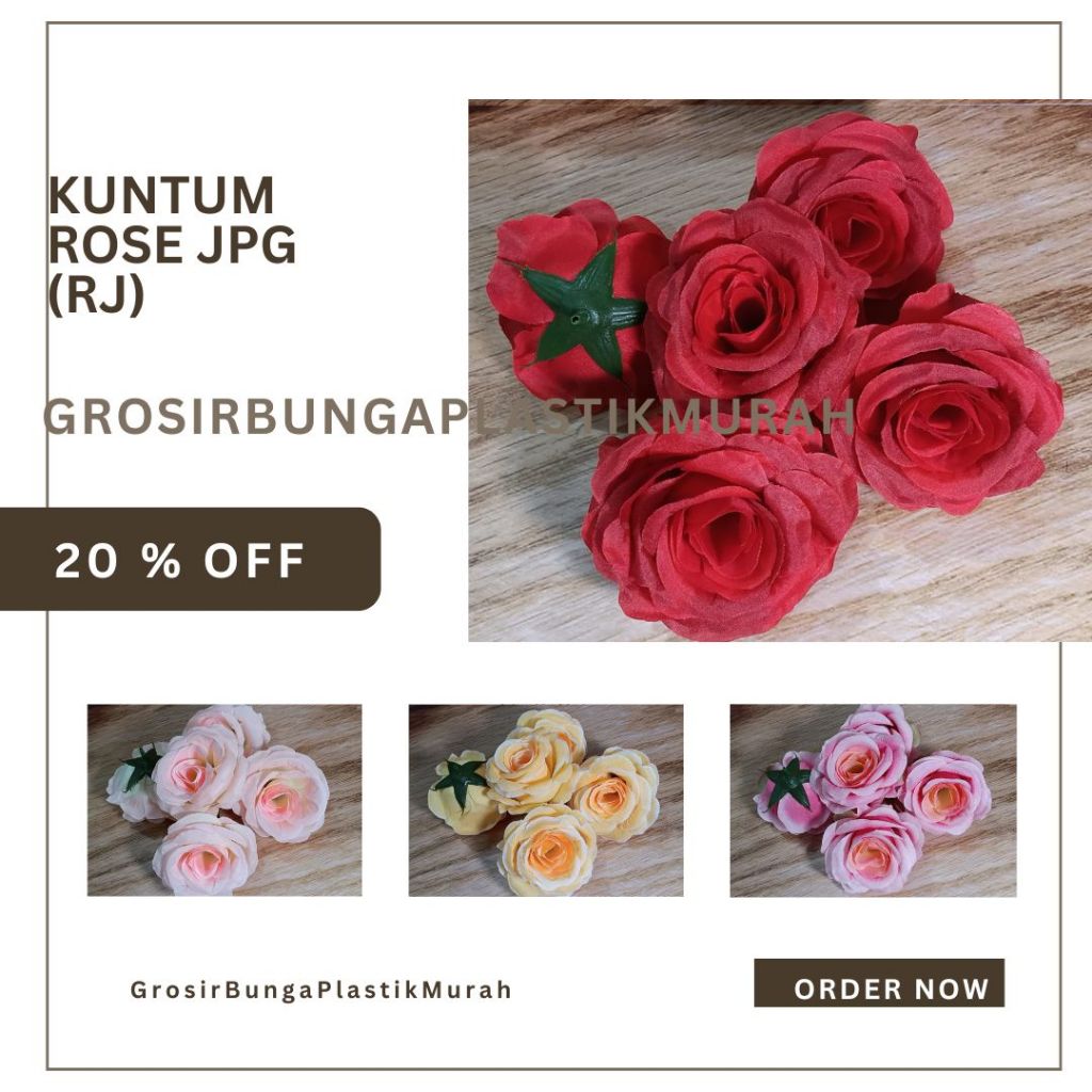 Jual Bunga Mawar Rose Jepang Kuntum Saja / 1 Pack (Isi 45-50 Pcs ...