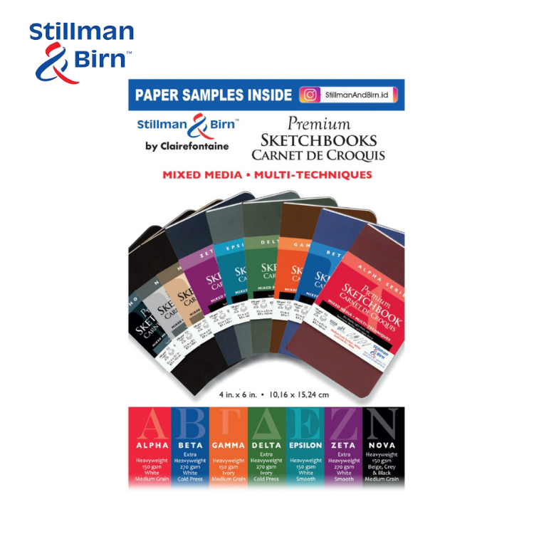 Jual STILLMAN & BIRN Paper Samples Premium Sketchbook Mixed Media 9 ...