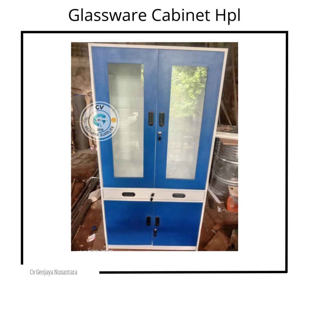 Jual Glassware Cabinet Hpl / Lemari Hpl Penyimpanan | Shopee Indonesia
