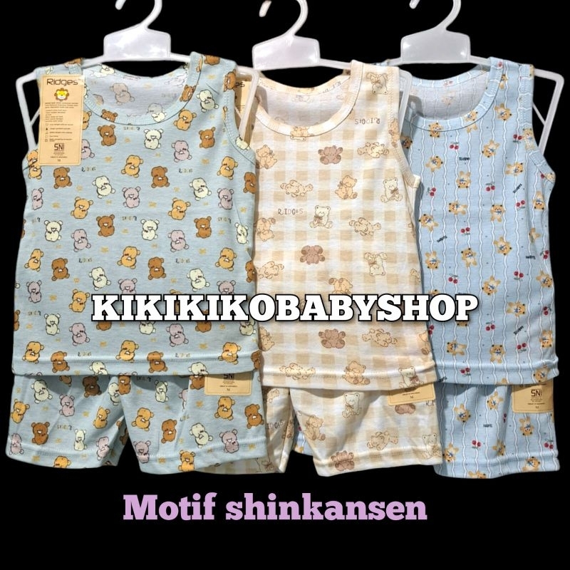 Jual promoo !!! (( 3pcs )) setelan kutung bayi ridges motif ashiyama ...