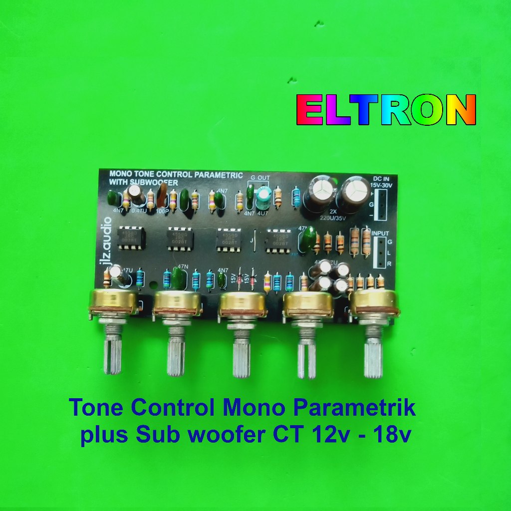 Jual Tone Control Parametric Mono plus Subwoofer Tone control mono yang ...