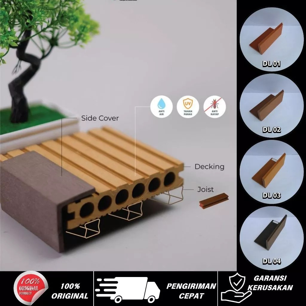 Jual Penutup Atas WPC List Sudut Siku Lantai Parkit List Siku Tangga ...