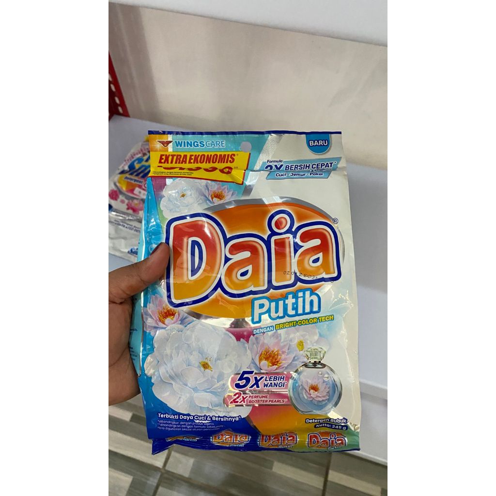 Jual Daia detergent bubuk kemasan 245 gram | Shopee Indonesia