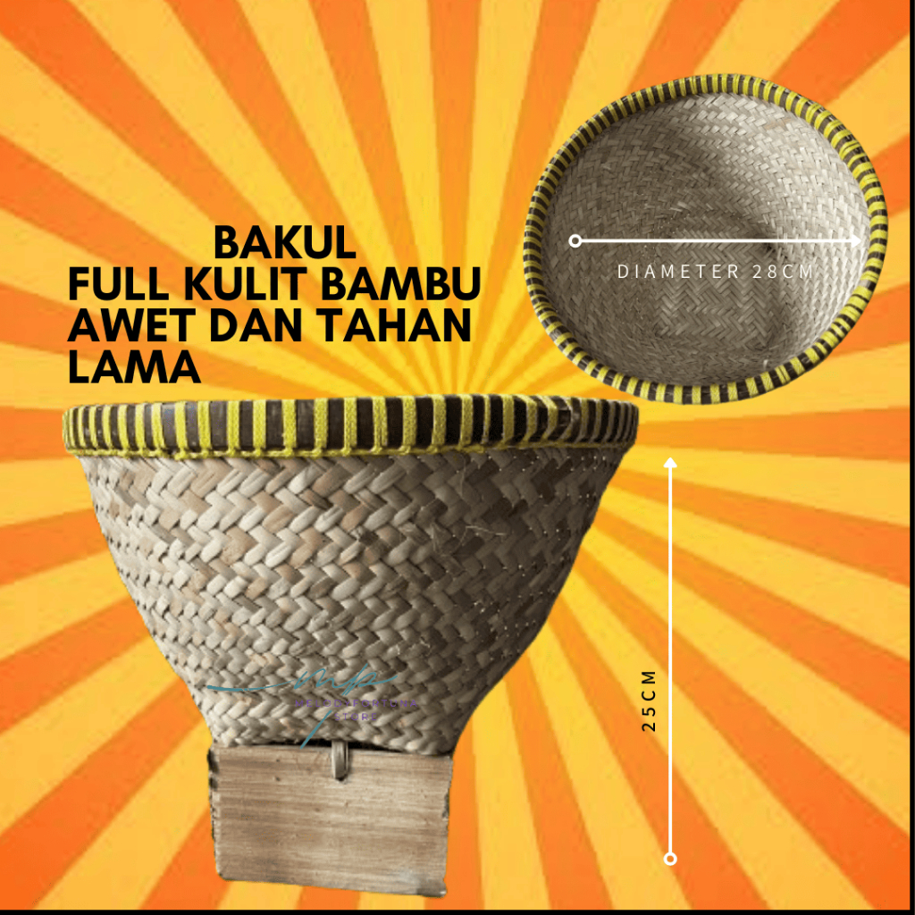 Jual Bakul Nasi Bambu Jumbo/Kulit Bambu Boboko Besar Wakul/Ceting Bambu ...