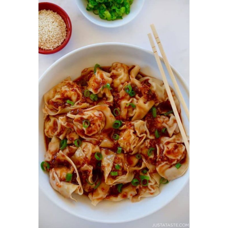 Jual Pangsit Chili oil isi ayam | Shopee Indonesia