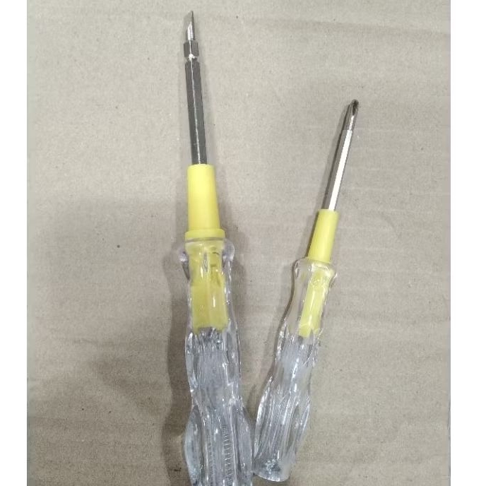 Jual Test pen 4mm dan 6mm/ obeng bolak balik/ obeng tes listrik di kota ...